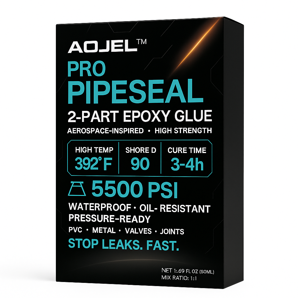 AOJEL™ PRO PIPESEAL 2-Part Metal Epoxy Glue | High-Pressure Leak Repair